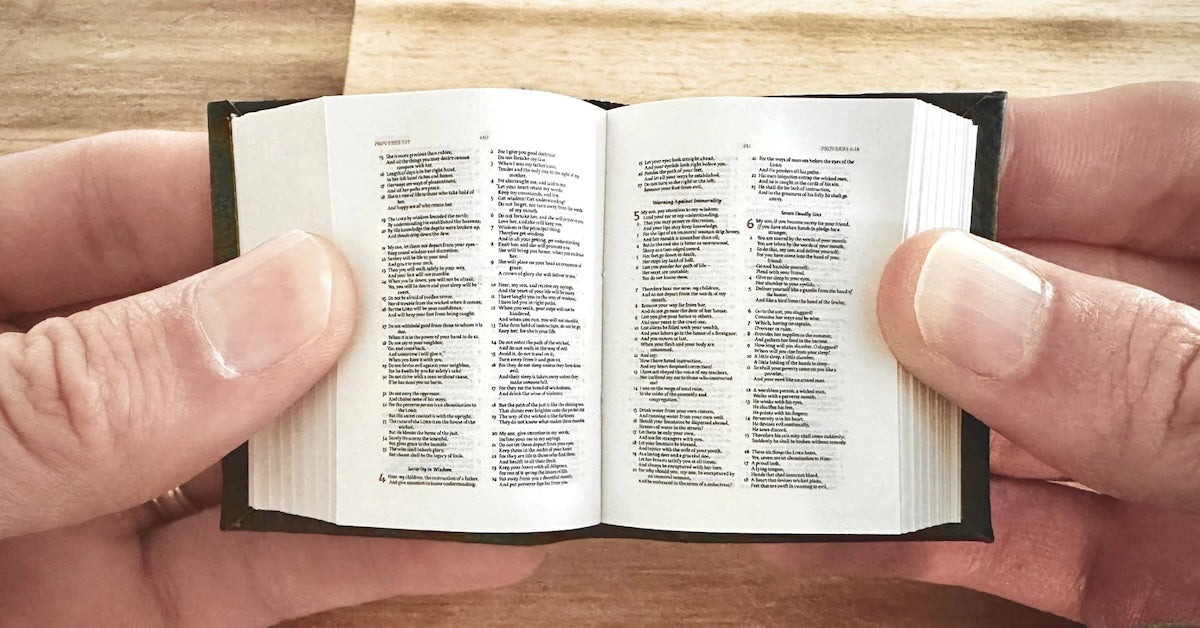 Tiny Bibles — Buy the Smallest Printed Bible on the Market – TB Publishing